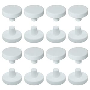 whyhkj 12pcs ceramic coralline coral frag plugs coral frag stand fish tank supplies, white