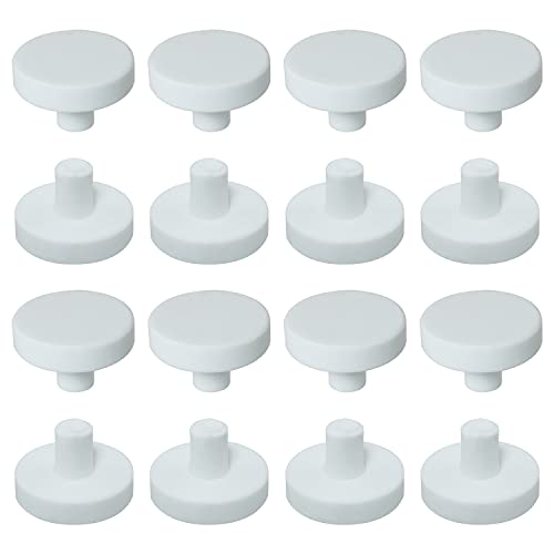 WHYHKJ 12pcs Ceramic Coralline Coral Frag Plugs Coral Frag Stand Fish Tank Supplies, White