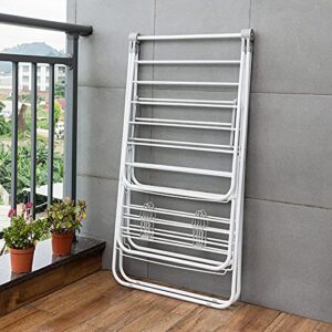 Foldable Clothes Airer, Large 2 Layer Drying Rack Clothes Drier, Portable Adjustable Clothes Horses Suitable for Indoor Shirts Pants Towels Shoes and Quilts