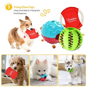 Zeaxuie 20 Pack Valued Puppy Toys for Teething Small Dogs - Puppy Chew Toys with Rope Toys, Dog Treat Balls & Dog Squeak Dog Chew Toys