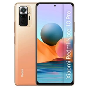 xiaomi redmi note 10 pro dual 128gb 6gb ram factory unlocked (gsm only | no cdma - not compatible with verizon/sprint) international version - gradient bronze