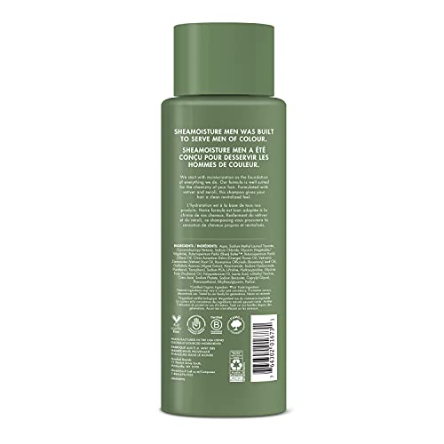 SHEA MOISTURE Men's Shea Refreshing Shampoo, 15 FZ