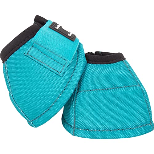 Classic Equine Dyno Turn Bell Boots, Aqua, Small