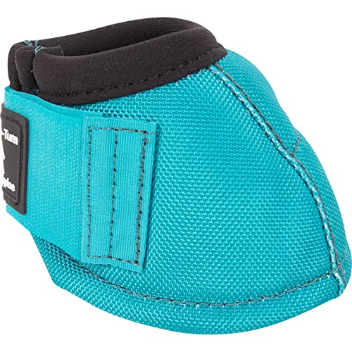 Classic Equine Dyno Turn Bell Boots, Aqua, Small