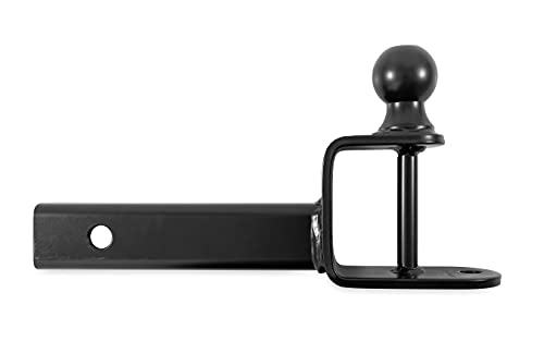 Camco Black Boar ATV/UTV 9" Extended Length Ball Mount, 2-Inch Ball, 2-Inch Shank | Includes (1) Multi-Hitch, (1) 5/8-inch Hitch Pin & (1) Bridge Pin (66081)