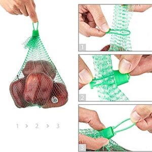 EBOCACB 100pcs Egg Hatching Bags Strong Stretchable Plastic 15 inch Mesh Bag Reusable for Vegetables Fruits Toys