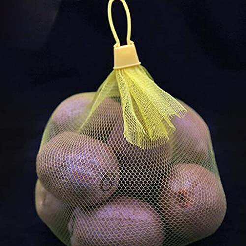 EBOCACB 100pcs Egg Hatching Bags Strong Stretchable Plastic 15 inch Mesh Bag Reusable for Vegetables Fruits Toys