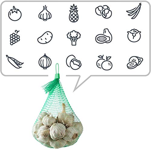 EBOCACB 100pcs Egg Hatching Bags Strong Stretchable Plastic 15 inch Mesh Bag Reusable for Vegetables Fruits Toys