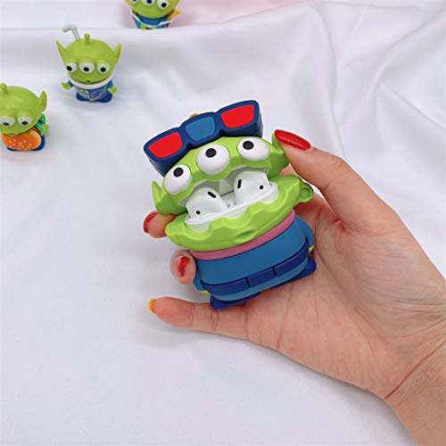 Lupct Cartoon Case for AirPod 2nd 1st Cover Cases Cute Funny Fashion Cool Design for Boys Teen Girls Girly Kids Fun Unique Character 3D Kawaii Pretty for AirPods 2 Air Pods 1 (Glasses Three Eyes)