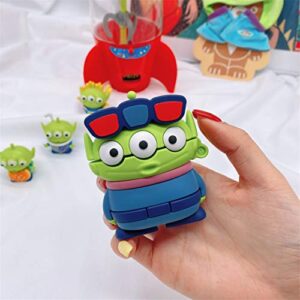 Lupct Cartoon Case for AirPod 2nd 1st Cover Cases Cute Funny Fashion Cool Design for Boys Teen Girls Girly Kids Fun Unique Character 3D Kawaii Pretty for AirPods 2 Air Pods 1 (Glasses Three Eyes)