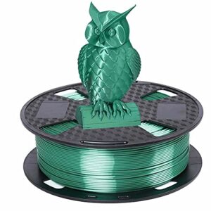 shiny silk green pla filament 1.75 mm 3d printer filament 1kg 2.2lbs spool 3d printing material shine silky shiny metal pla cc3d silk pla metallic sage green color