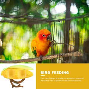 Happyyami Cockatiel Feeder 1PC Corn Shaped Food Bowl Birds Water Dinking Feeder Plastic Feeding Supplies Pet Feeder Pet Feeding Basin Food Feeder for Pet Bird Pigeon Parrot Canaries Parrot Feeder