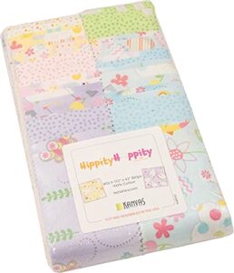 kanvas studio hippity hoppity strip-pies 40 2.5-inch strips jelly roll benartex