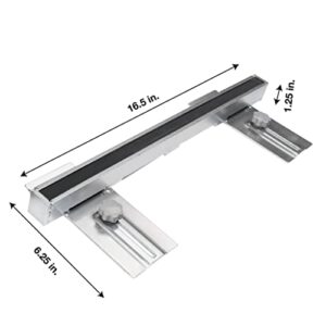 Crownwall Slatwall Steel 16" Magnetic Tool Bar - 2 Pack