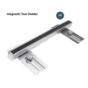 Crownwall Slatwall Steel 16" Magnetic Tool Bar - 2 Pack