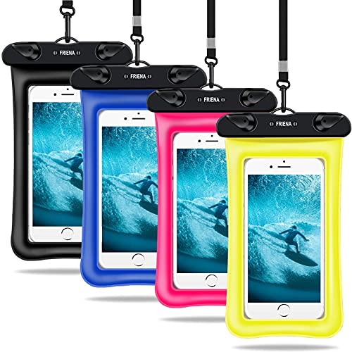 FRIENA Waterproof Phone Pouch IPX8 Universal Waterproof Phone Case Underwater Dry Bags Compatible for iPhone 12/SE/11 Pro/XS Max/XR/X/8P Galaxy S20/S10/S9 Up to 6.9"