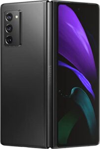 samsung galaxy z fold 2 5g sm-f916u at&t android cell phone 256gb storage smartphone/tablet flex mode, at&t locked - mystic black - (renewed)