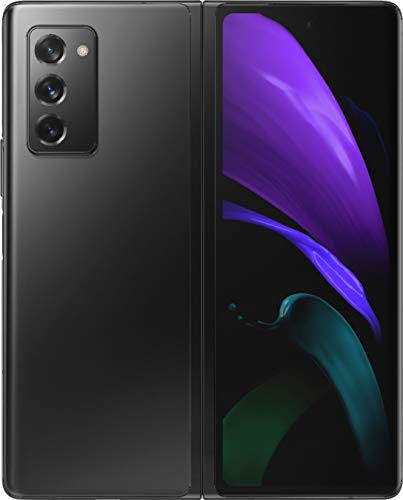 SAMSUNG Galaxy Z Fold 2 5G SM-F916U AT&T Android Cell Phone 256GB Storage Smartphone/Tablet Flex Mode, AT&T Locked - Mystic Black - (Renewed)