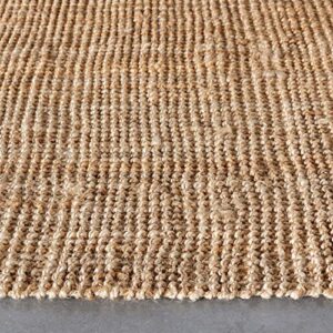 Well Woven Lani Boucle Hand-Woven Jute Farmhouse Solid Pattern Natural Chuncky-Textured 8' x 10' Area Rug