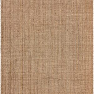 Well Woven Lani Boucle Hand-Woven Jute Farmhouse Solid Pattern Natural Chuncky-Textured 8' x 10' Area Rug