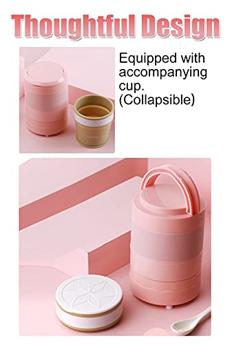 Portable Collapsible Blender with USB Rechargeable Personal Juicer Cup with 4000mAh Battery Mini Blender with Carry Handle Travel Blender for Camping/Office