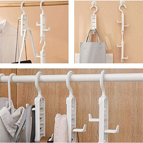 360 Degree Rotation Plastic Clothes Hanger Organizer Double-sided BedRoom Scarf Hook