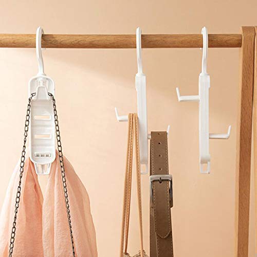 360 Degree Rotation Plastic Clothes Hanger Organizer Double-sided BedRoom Scarf Hook