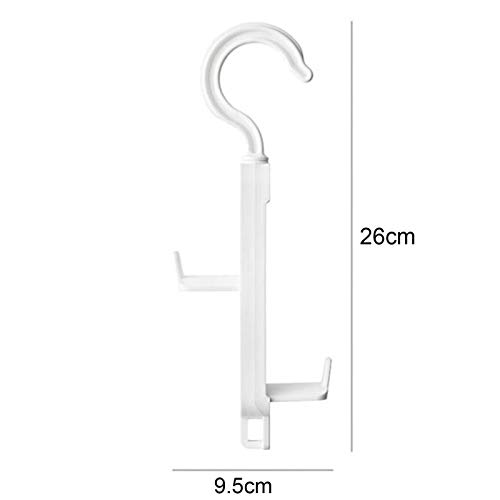 360 Degree Rotation Plastic Clothes Hanger Organizer Double-sided BedRoom Scarf Hook