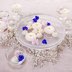 BOLSIUS Unscented Floating Candles - Pure Rich Creamy 3" White, Set Of 12 - European Quality - Imbue Breathtaking Ambiance for Romantic Wedding Centerpieces, Decorations, Events, Pool, Holiday Parties