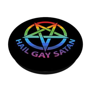 Hail Gay Satan Pentagram PopSockets Swappable PopGrip