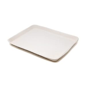 Pactiv 9x12 Inch Disposable Food Tray Made with a Fiber Blend Designed for Schools or Snack Bars | 250 Trays per Case, Beige