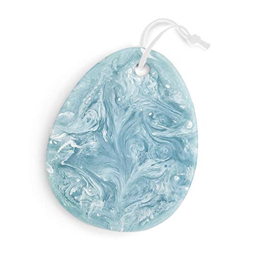 Two's Company Aqua Swirl Serving Tray