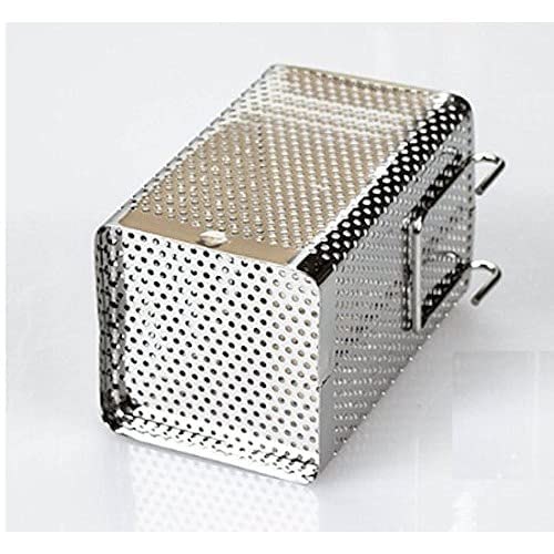 LENITH Kitchen Utensil Chopsticks Perforated Holder with Hooks - Stainless Steel Storage for Organizer Dishwasher Safe (Small Square)