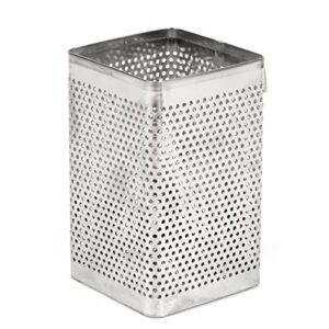 LENITH Kitchen Utensil Chopsticks Perforated Holder with Hooks - Stainless Steel Storage for Organizer Dishwasher Safe (Small Square)