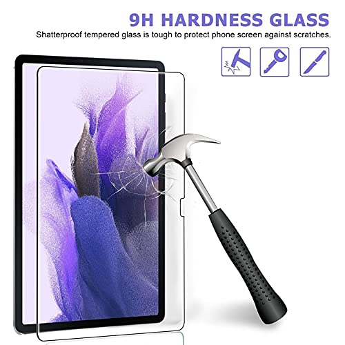 Ferilinso Designed for Samsung Galaxy Tab S7 Fe 5G 12.4 inch 2021 Screen Protector, [Tempered-Glass] [Military Protective] [HD Clear] [Case Friendly] [Anti-Fingerprint] [Anti-Scratch] [Bubble Free]