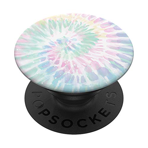 Rainbow Tie Dye in Blue Pink Green Yellow Orange AEHP530 PopSockets PopGrip: Swappable Grip for Phones & Tablets