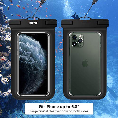 JOTO Universal Waterproof Pouch Cellphone Dry Bag Case for Phones up to 7.0" Bundle with (2 Pack) Universal Waterproof Pouch Cellphone Case up to 7.0"