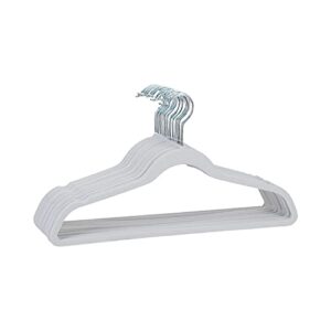 HangAroma Non-Slip Scented Velvet Hangers - Heavy Duty Clothes Hanger - Ultra Thin Space Saving 360 Degree Swivel Hook - Ideal for Coats, Jackets, Pants, & Dress - Fresh Powder - 6 Pack