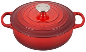 le creuset enameled cast iron signature sauteuse oven, 3.5 qt, cerise