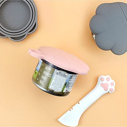 CUITIBI Small Spoon For Short Can, Cat Food Spoon, Wet Food Spoon For Dog Or Cat, Open Can With Spoon, Manual Can Opener(Gray)