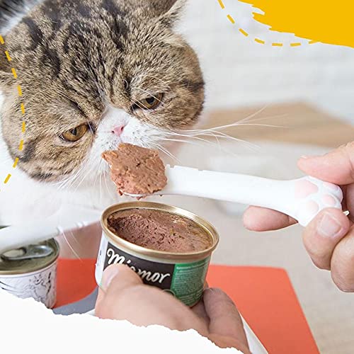 CUITIBI Small Spoon For Short Can, Cat Food Spoon, Wet Food Spoon For Dog Or Cat, Open Can With Spoon, Manual Can Opener(Gray)