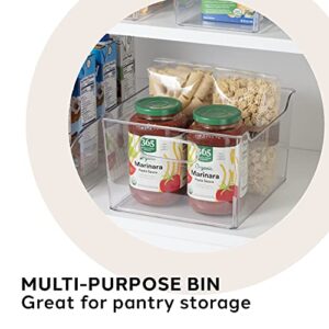 OGGI Storage Bin w/Handles, 13˝ x 9˝ x 6˝, Clear