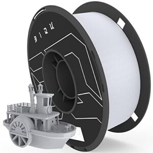 matte pla 3d printer filament, biqu 3d printer filament dimensional accuracy +/- 0.03 mm, 1kg spool, stable output, no knots, no clogging pla matte filament 1.75mm compatible with 3d printer, gray