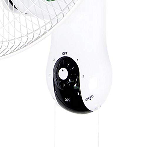 Active Air ACF16 16 inch 3-Speed Wall-Mountable 90-Degree Oscillating Hydroponic Grow Fan with Spring-Loaded Plastic Clip, White/Green