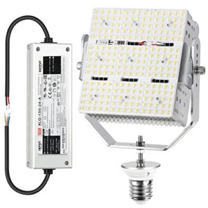 150w shoebox led retrofit kits ac100-277v (650w mh/hps/hid equivalent) 5000k e39 mogul base retrofit lights for parking lot tennis court etl dlc listed