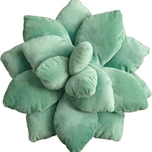 TYISON 3D Succulents Cactus Pillow, Cute Succulents, for Garden or Green Lovers Baby Green Plant Throw Pillows for Bedroom Room Home Decoration Novelty Plush Cushion