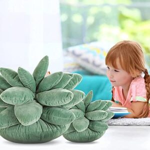 TYISON 3D Succulents Cactus Pillow, Cute Succulents, for Garden or Green Lovers Baby Green Plant Throw Pillows for Bedroom Room Home Decoration Novelty Plush Cushion