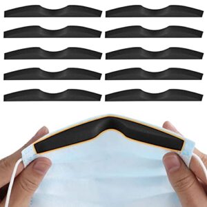 sponge anti-fog nose bridge pads seal nose cushion memory foam nose pads self-adhesive protection strip nose pad for mask 50 pcs black