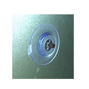 M5 Screw Suction Cup Hook,Diameter 1.6 Inch Diameter Clear PVC Threaded Suction Cup with Screw Cap Nut,5 PCS,(M5 - D 4 cm)