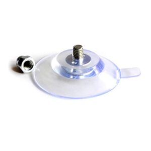 M5 Screw Suction Cup Hook,Diameter 1.6 Inch Diameter Clear PVC Threaded Suction Cup with Screw Cap Nut,5 PCS,(M5 - D 4 cm)